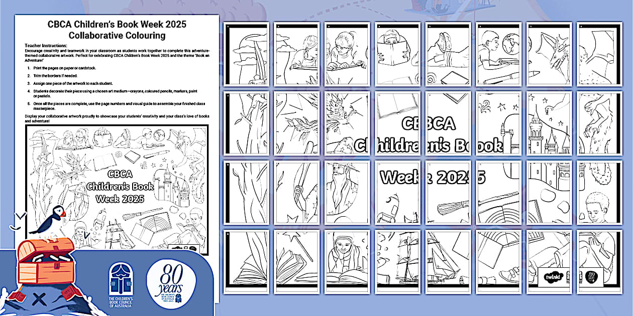 CBCA Children's Book Week Collaborative Colouring