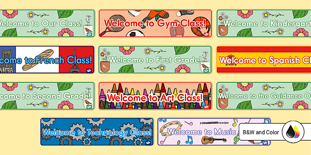 Classroom Welcome Banner | Back to School | Twinkl USA