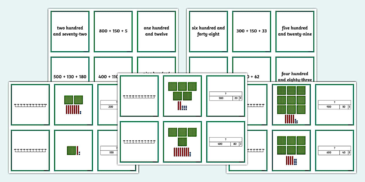 Different Representation Matching Cards - Maths Primary Resources