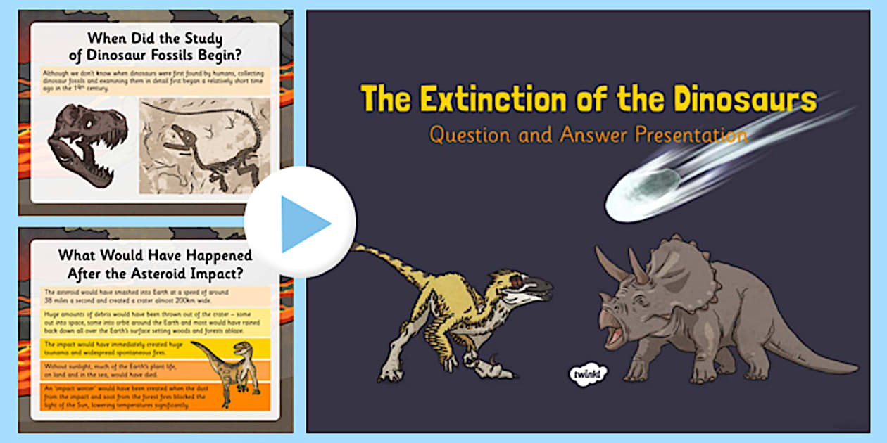 How Did the Dinosaurs Become Extinct for Kids PowerPoint