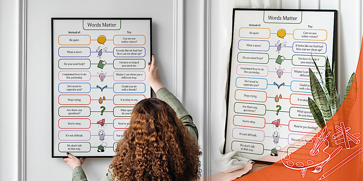 Your Words Matter Classroom Inspirational Poster - Twinkl