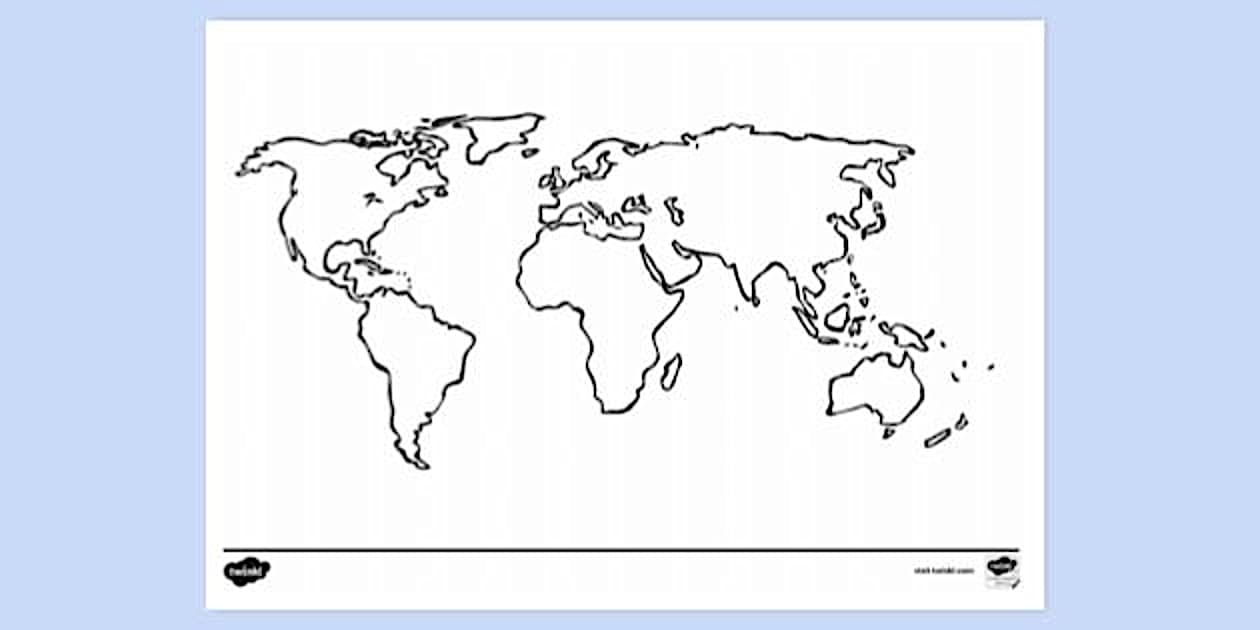 Map Colouring Sheet | Colouring | Colouring Sheets - Twinkl