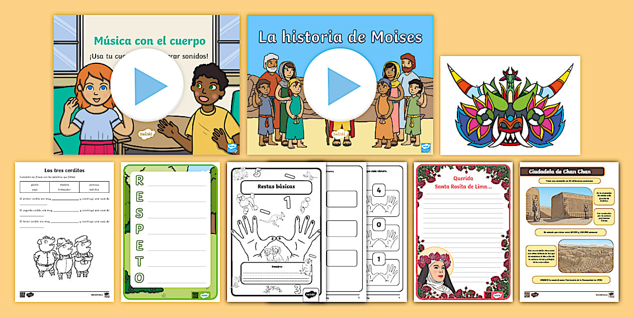 Paquete de recursos: Muestra de material educativo Twinkl Perú