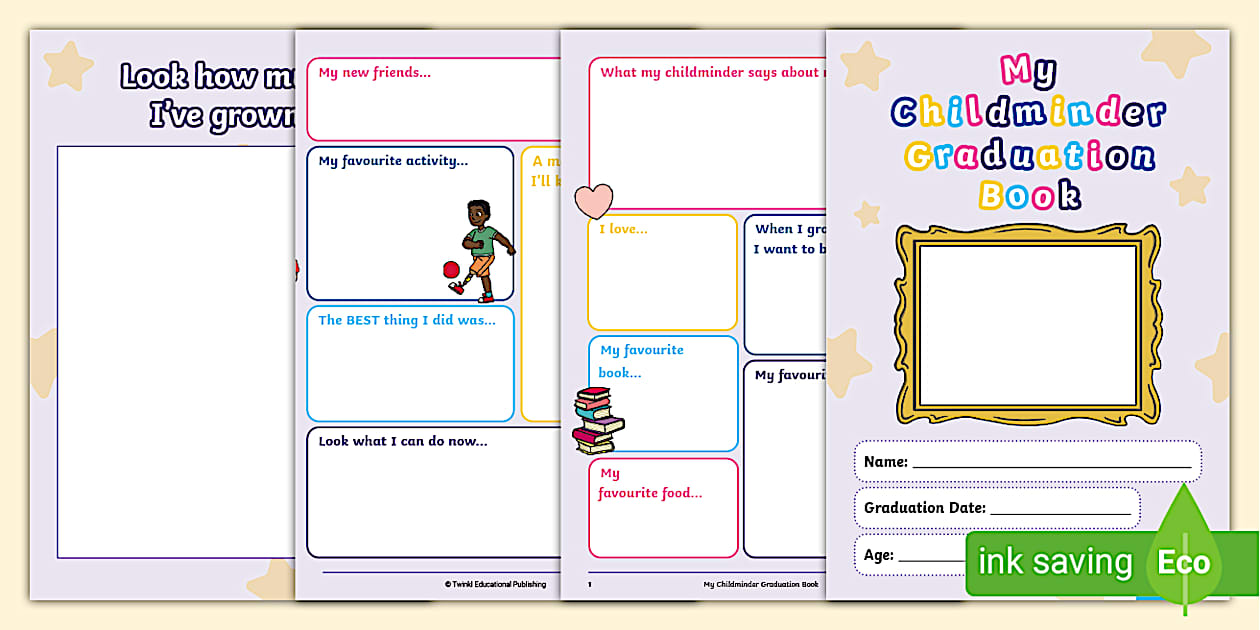EYFS Graduation Booklet for Childminders - Twinkl