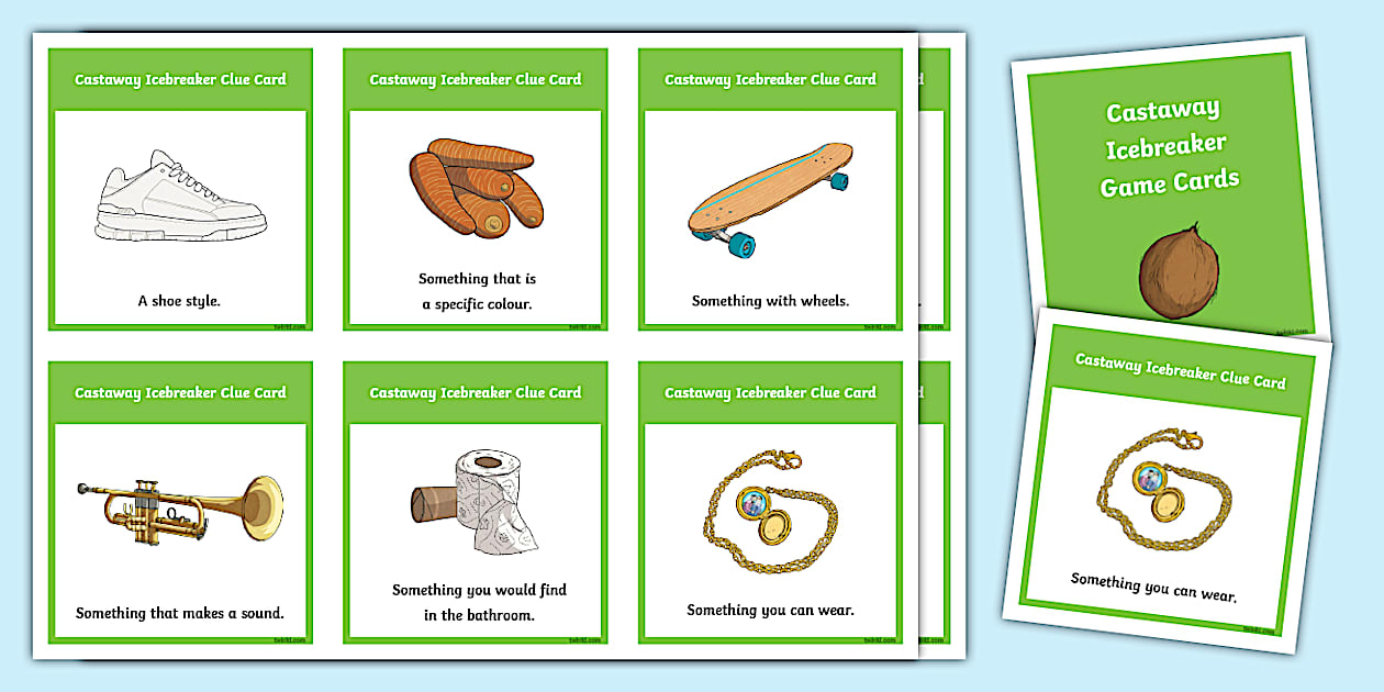 Castaway Icebreaker Desert Island Game Cards | Twinkl