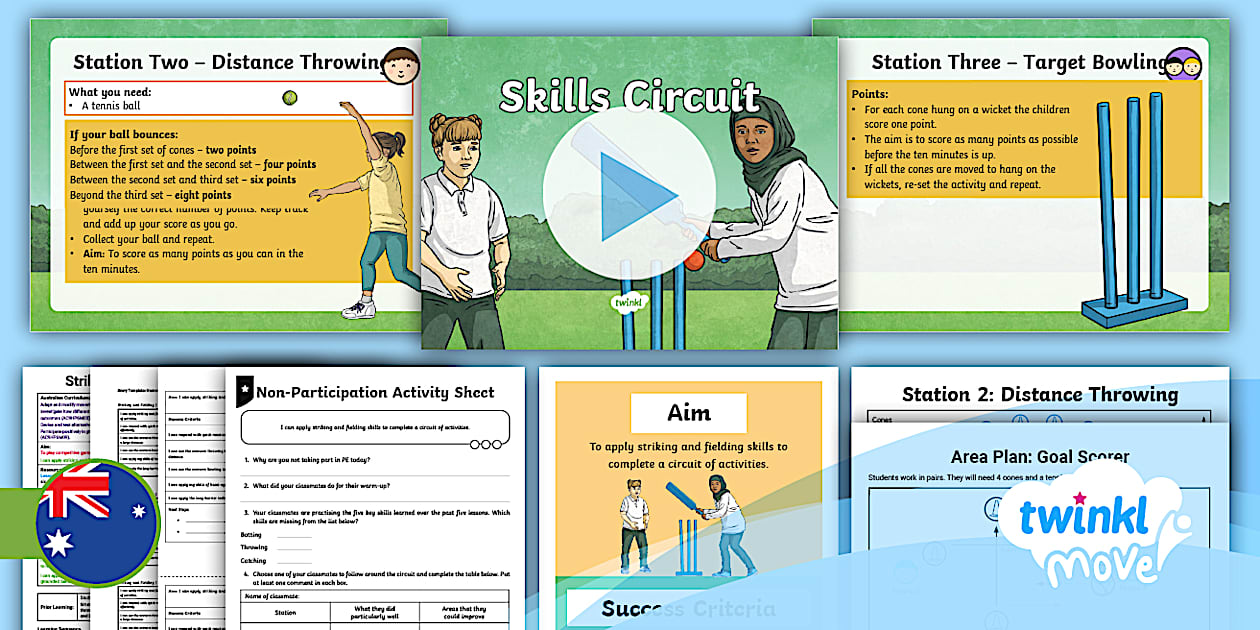Move PE Y6 Striking and Fielding Lesson 6: Skills Circuit