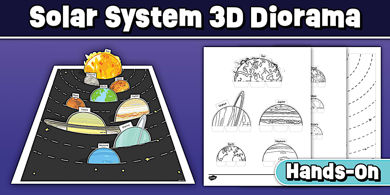 Solar System 3D Diorama Craft