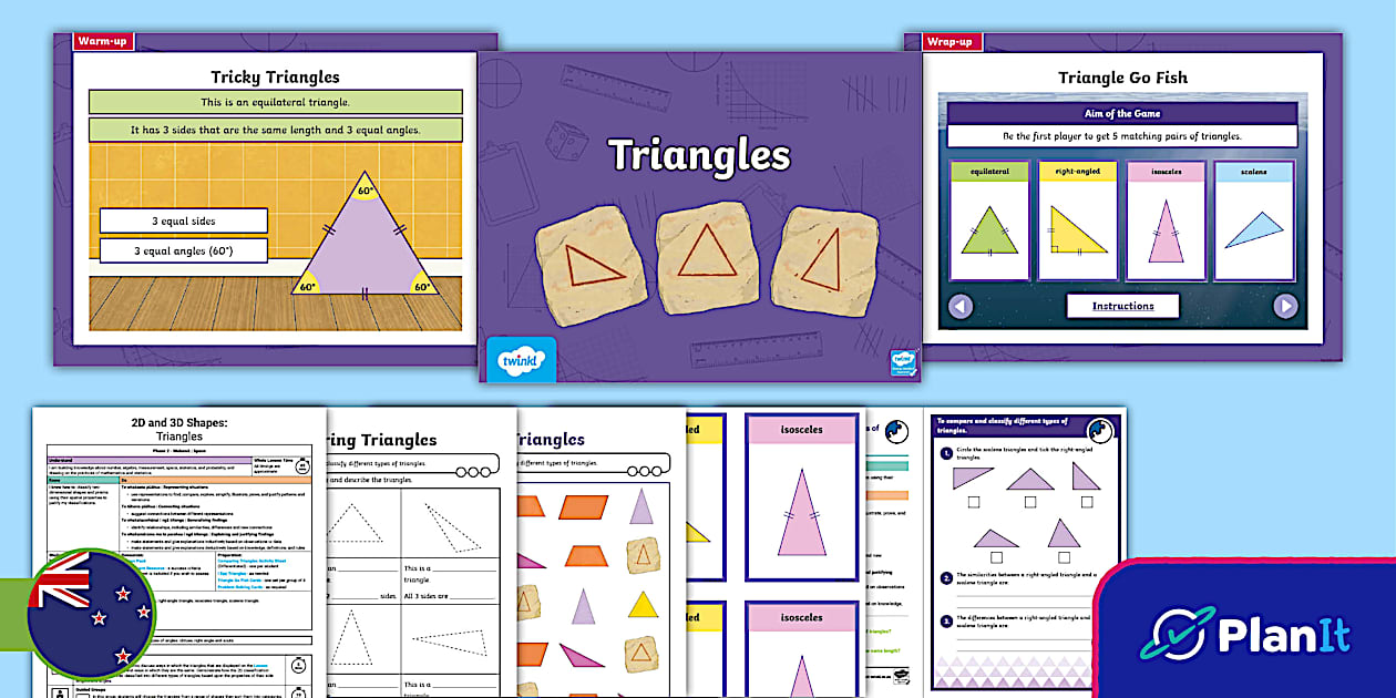 Phase 2 Space: 2D and 3D Shapes (Triangles) Lesson 3