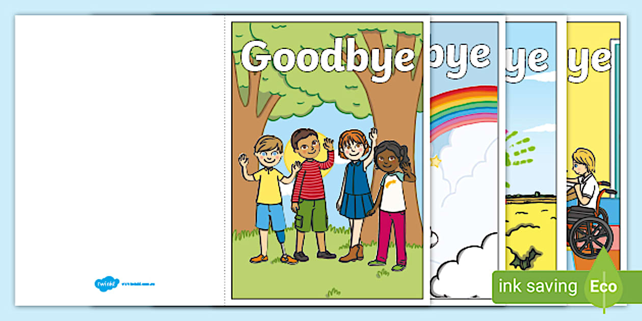 Goodbye cards for toddlers | EYLF resources (teacher made)