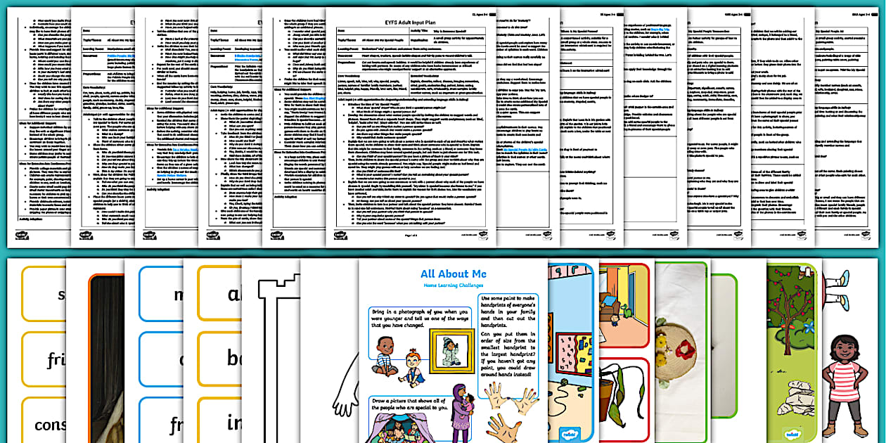 EYFS My Special People Adult Input Planning Pack (Ages 3-4)