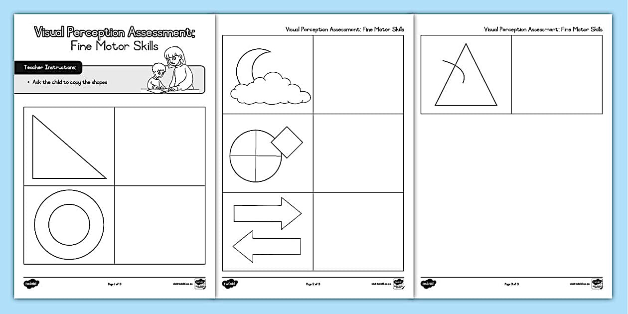Grade R Visual Perception Assessment Fine Motor Skills