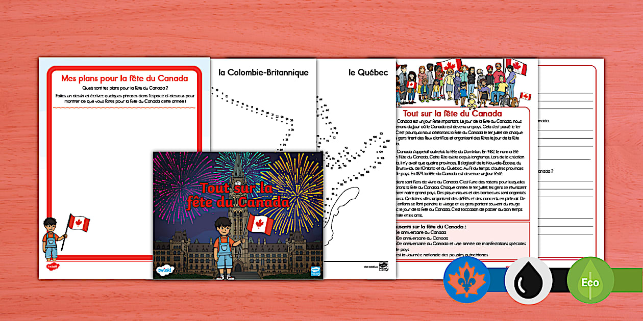 Canada Day Primary Celebration Pack French (Teacher-Made)