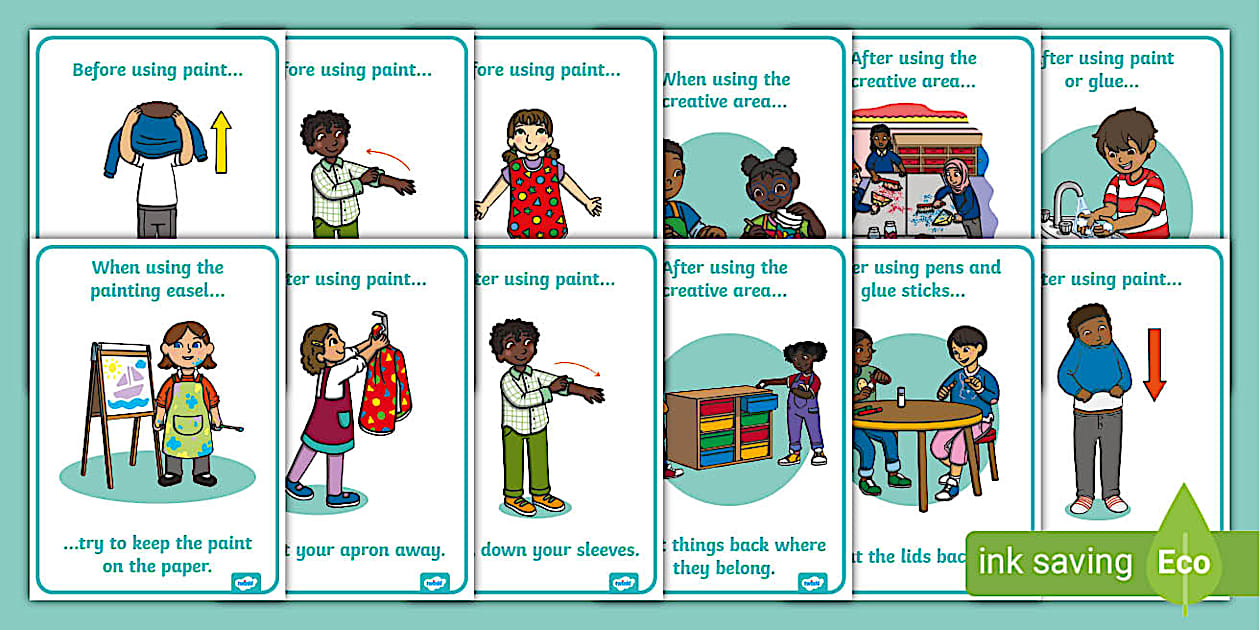 Creative Area Rules Display Posters | Twinkl (teacher made)