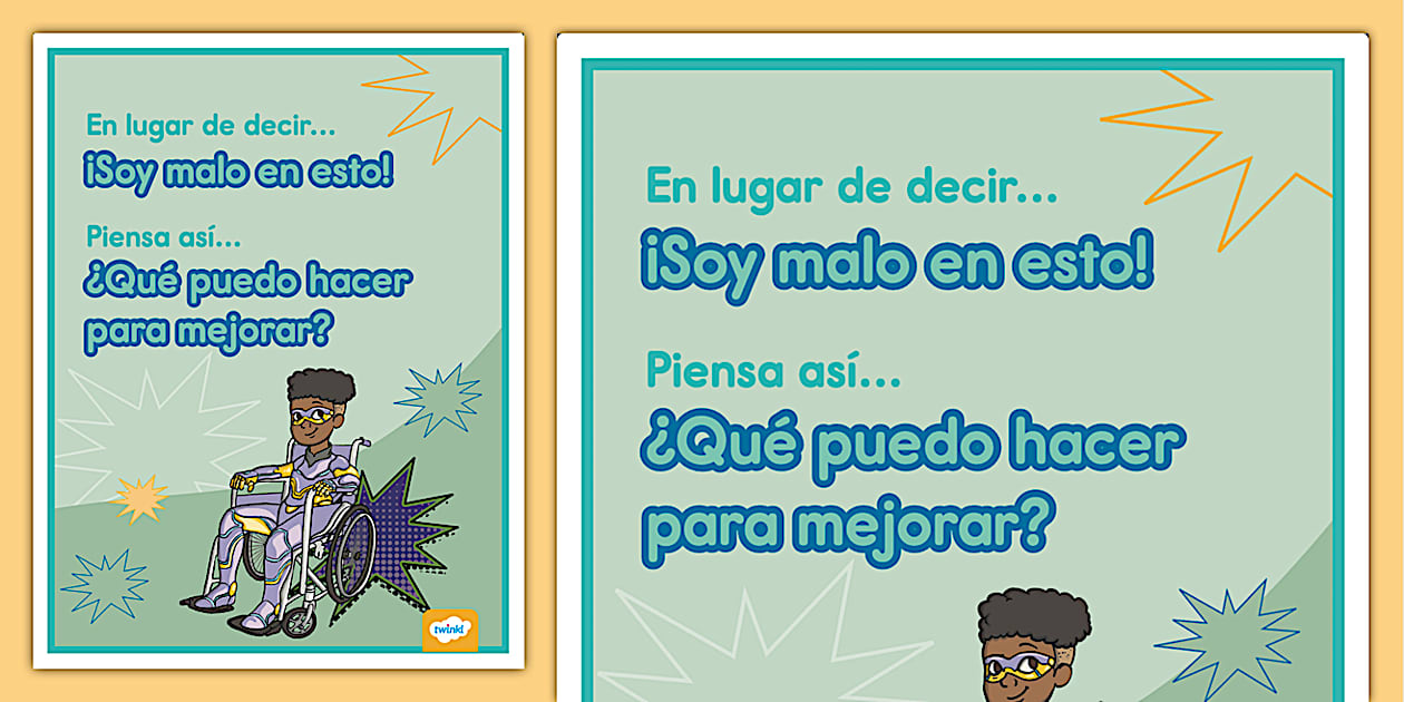 Póster: Desarrollo de una mentalidad de crecimiento - Mejorar