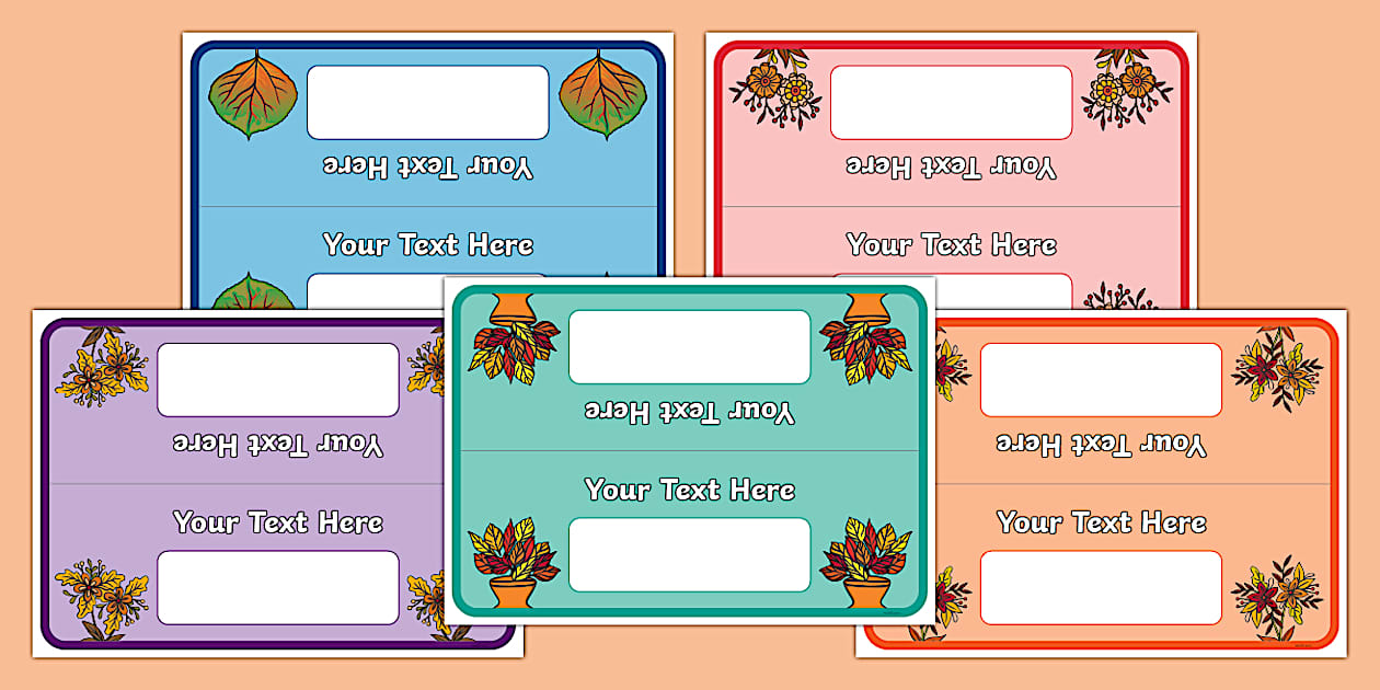 Editable Naturally Inspiring Group Names Table Signs