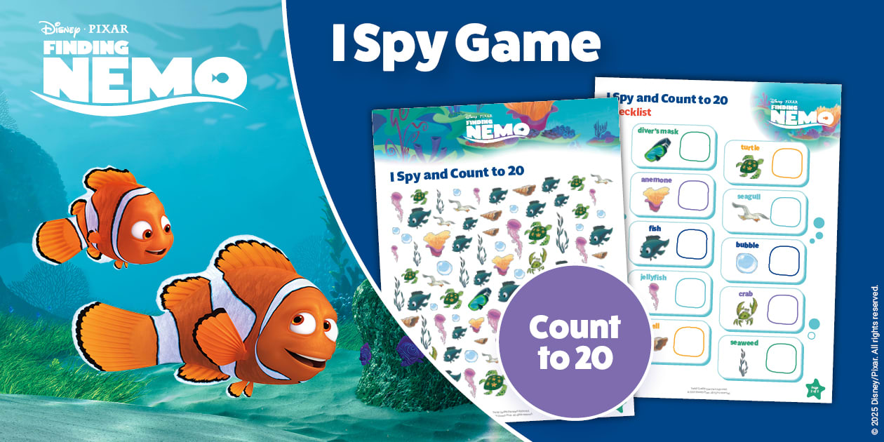 Finding Nemo: I Spy and Count to 20 Game