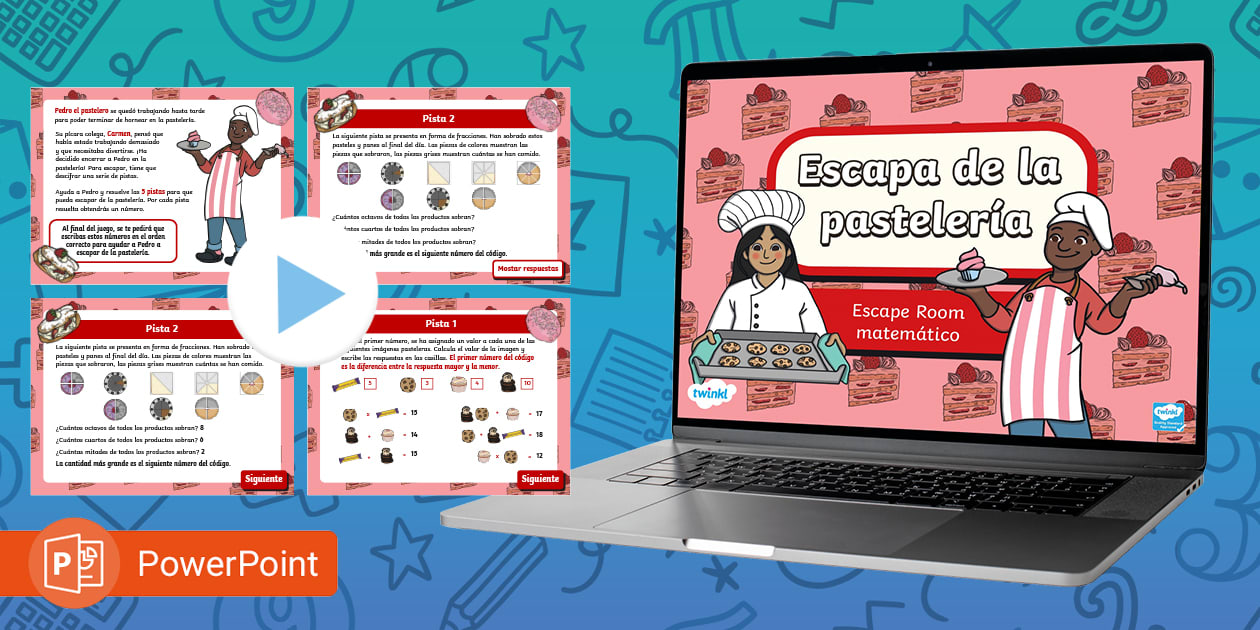Escape Room: ¡Escapa de la pastelería! (teacher made)