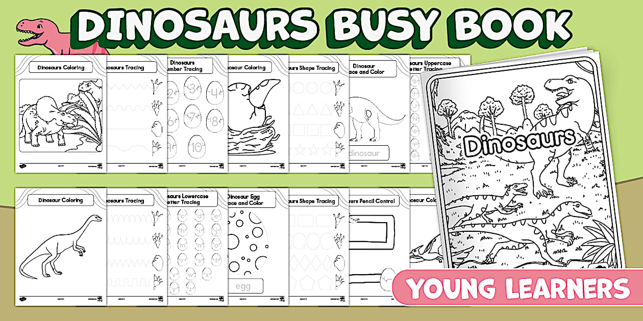Engaging Dinosaur Busy Book for Kids | Twinkl USA - Twinkl