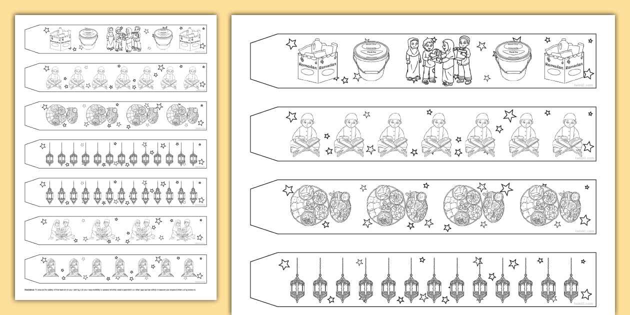 Ramadan Decorations Colouring Paper Chains