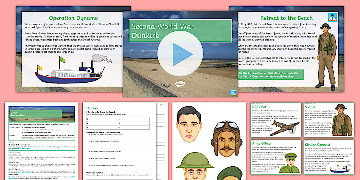 Dunkirk Differentiated Lesson Pack (teacher made) - Twinkl