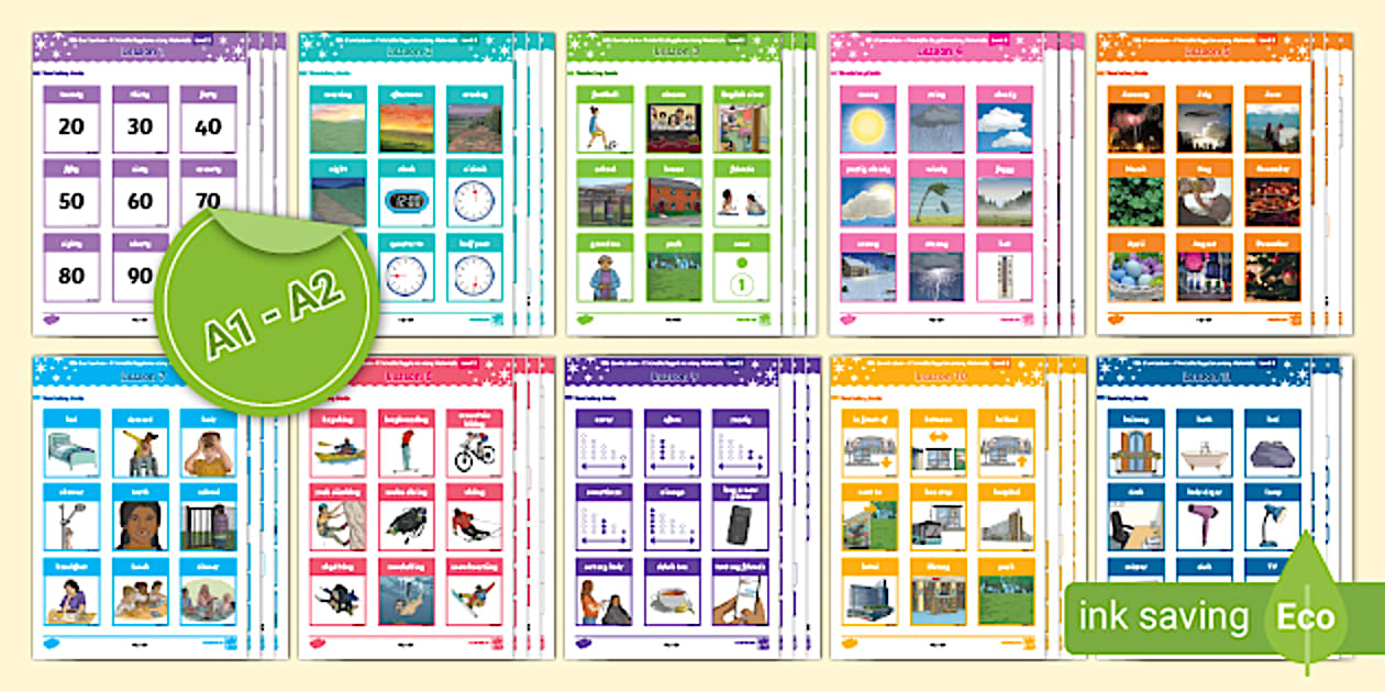 ESL Curriculum: Supplementary Printable Materials [Level 3]