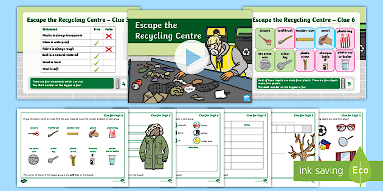 Year 1 Everyday Materials Escape the Room Game - Twinkl