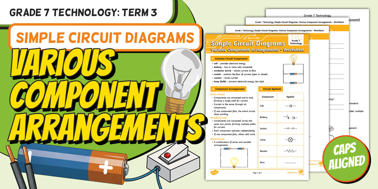 Grade 7 Technology - Term 3 - Simple Circuit Diagrams – Various Component