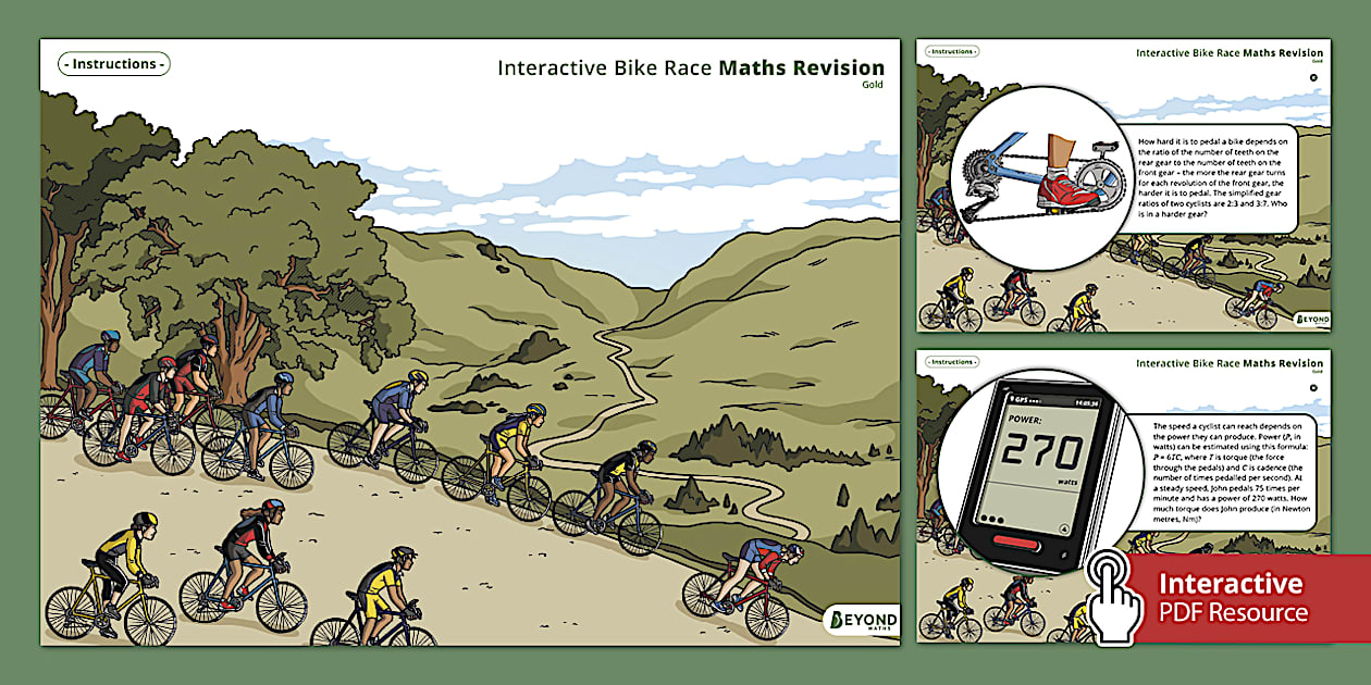 👉 Interactive Bike Race Maths Revision | KS3 Maths | Beyond