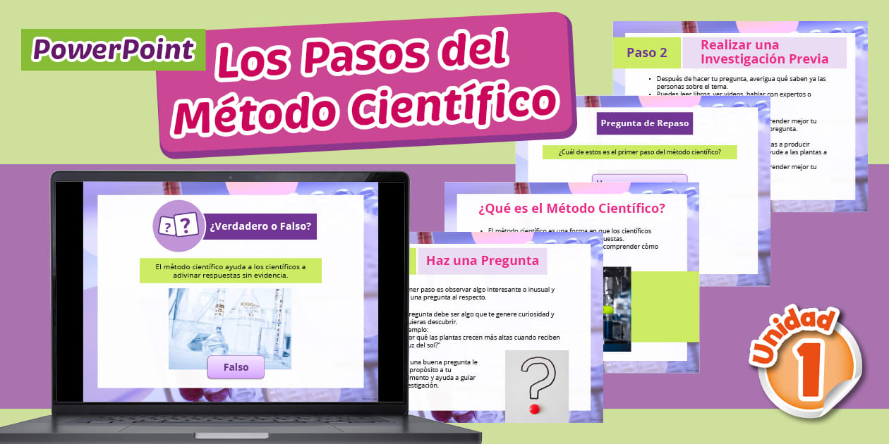 PowerPoint | Método Científico | Ciencias Naturales | Básica