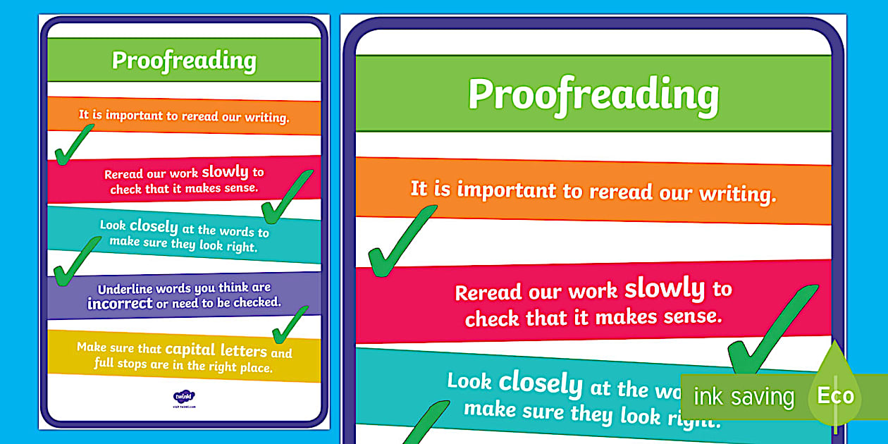 Proofreading Prompts Display Poster-Australia - Twinkl