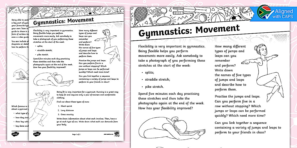 Grade 5 Term 3 Physical Education Gymnastics Home Learning