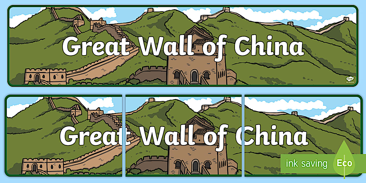 Great Wall of China Display Banner (teacher made) - Twinkl