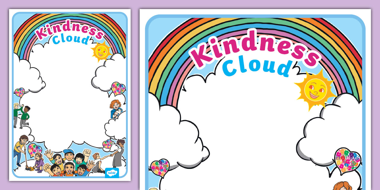 Kindness Cloud Display Poster (teacher made) - Twinkl