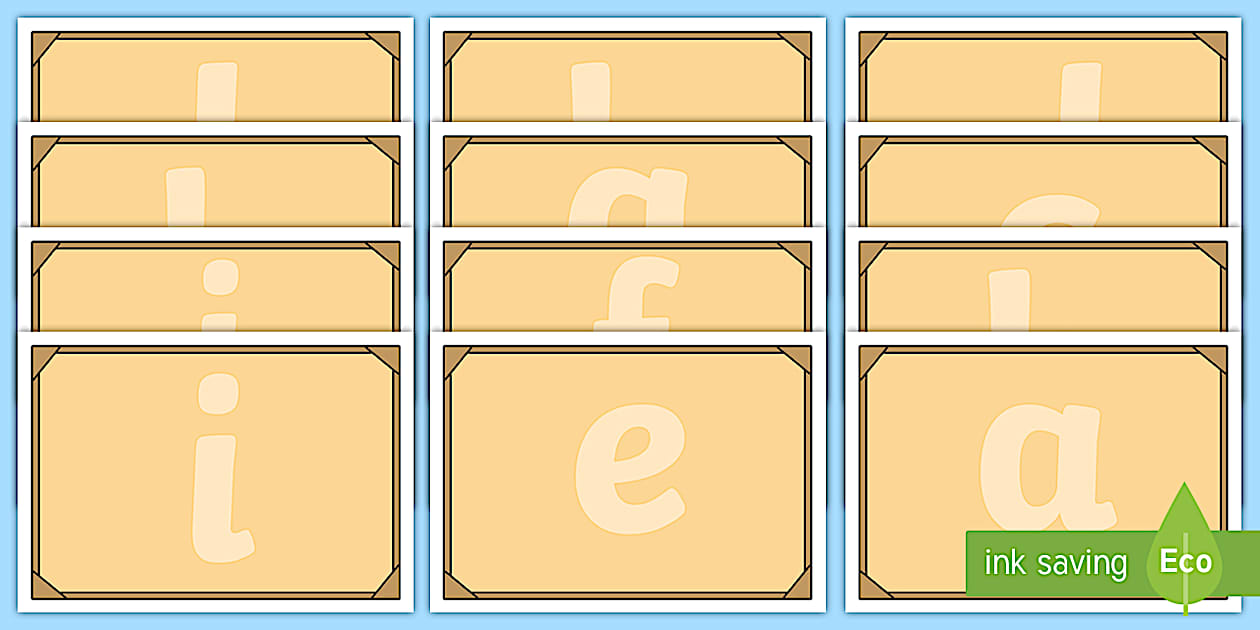 VIC Sand Pit Letters (teacher made) - Twinkl