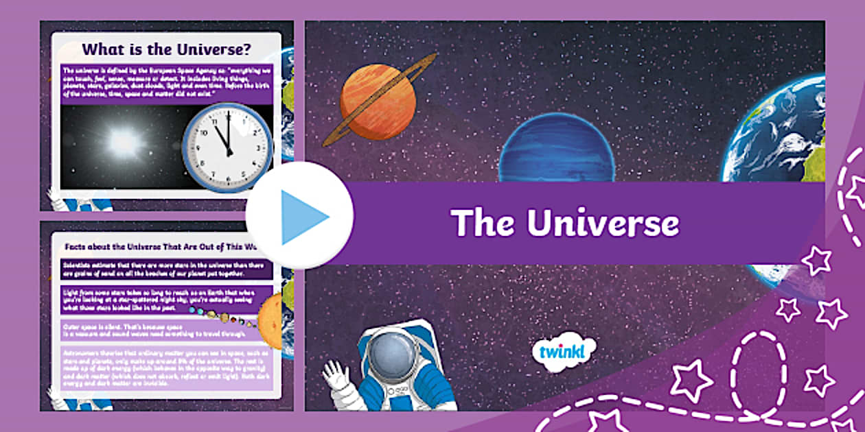The Universe Information Activity Booklet (teacher made)