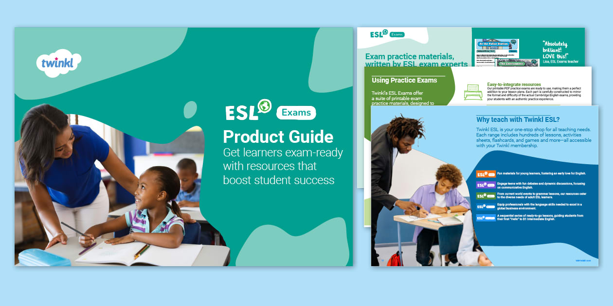 FREE! - ESL Exams Product Guide Twinkl (teacher made)