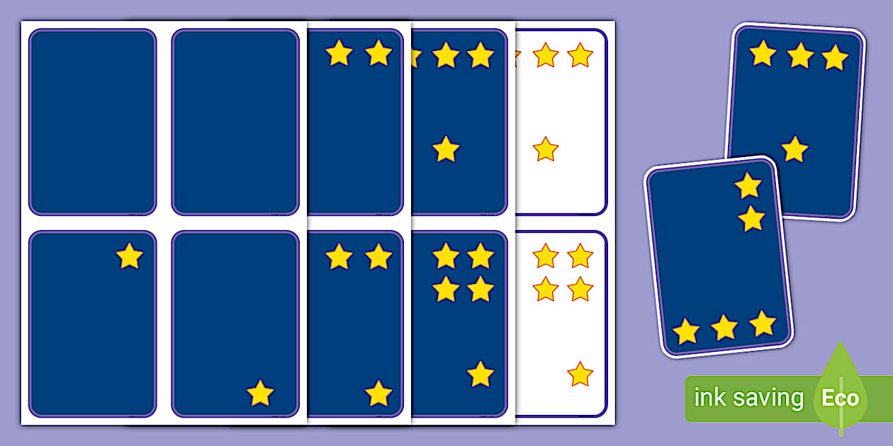 Star Subitising Cards 0-5 | Twinkl (teacher made) - Twinkl