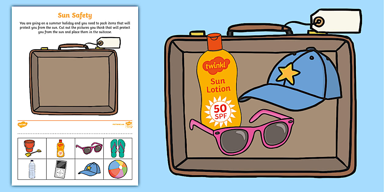 Sun Safety Crafts for Preschoolers | EYLF Health and Safety.