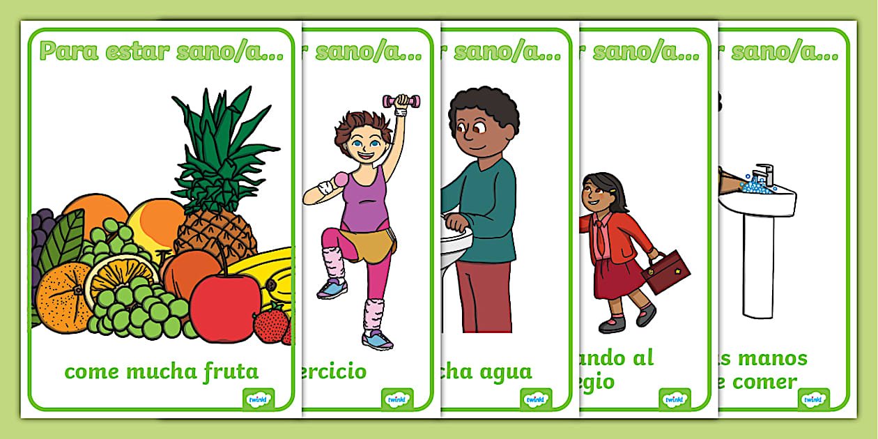 Pósters: Afiche de vida saludable
