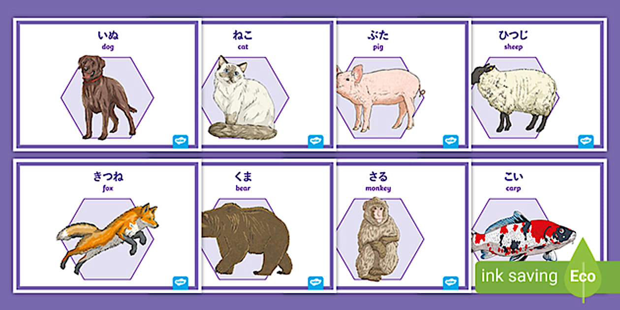 Animals Display Posters Japanese