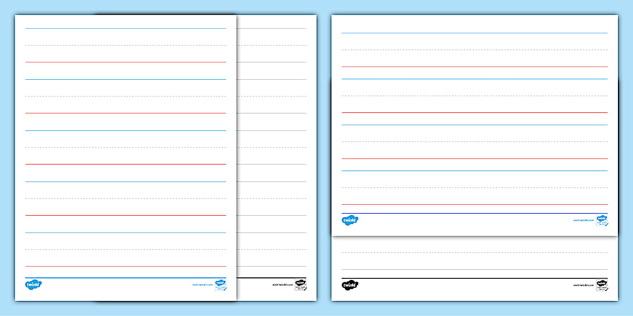Printable Handwriting Lines Example Template PDF | Twinkl US