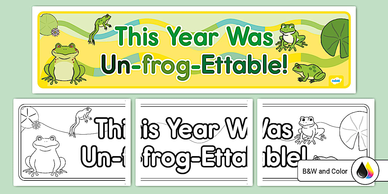 Un-frog-ettable Memories Banner (Teacher-Made) - Twinkl