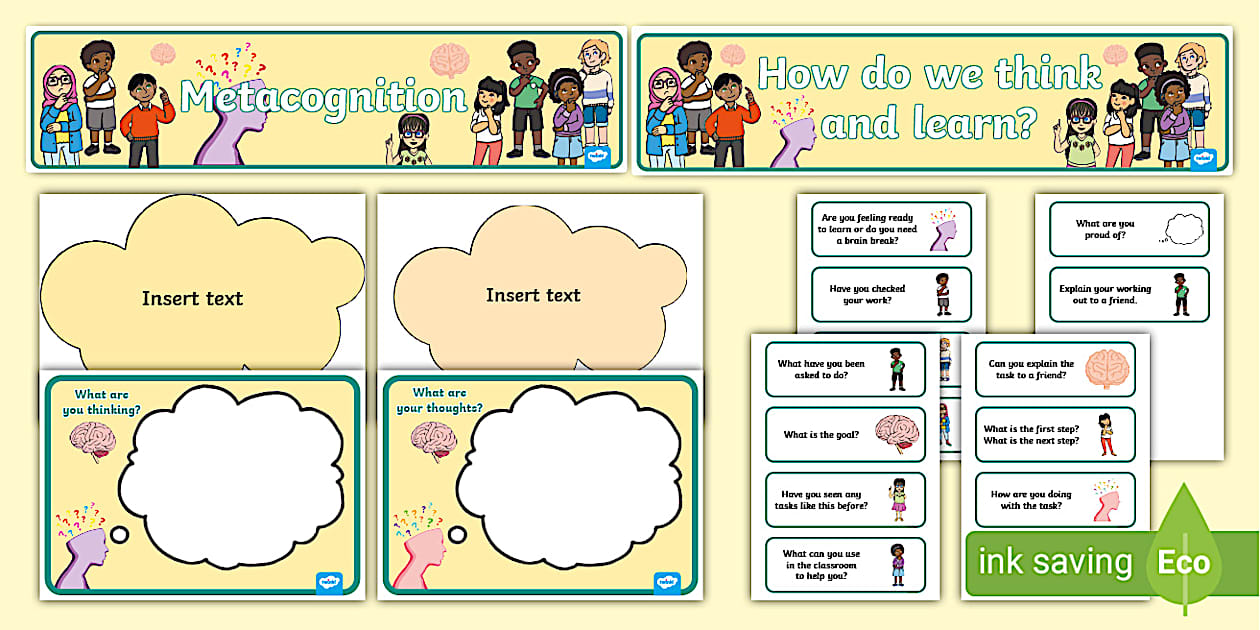 KS1 Metacognition Display Pack (teacher made) - Twinkl