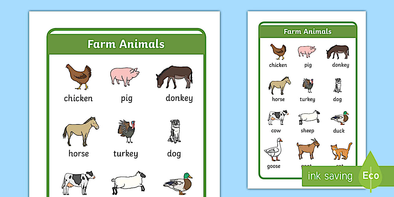 Editable Farm Animals IKEA Tolsby/Fiestad Frame - Twinkl