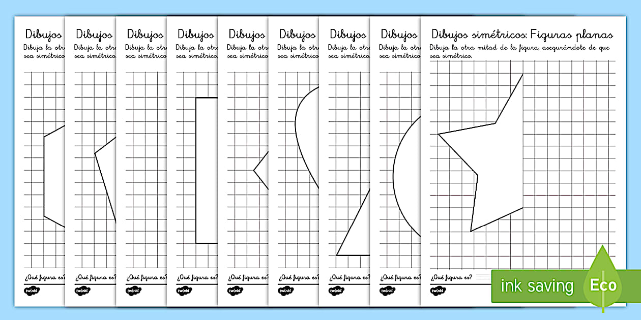 Ficha de actividad: Dibujos de simetría (teacher made)