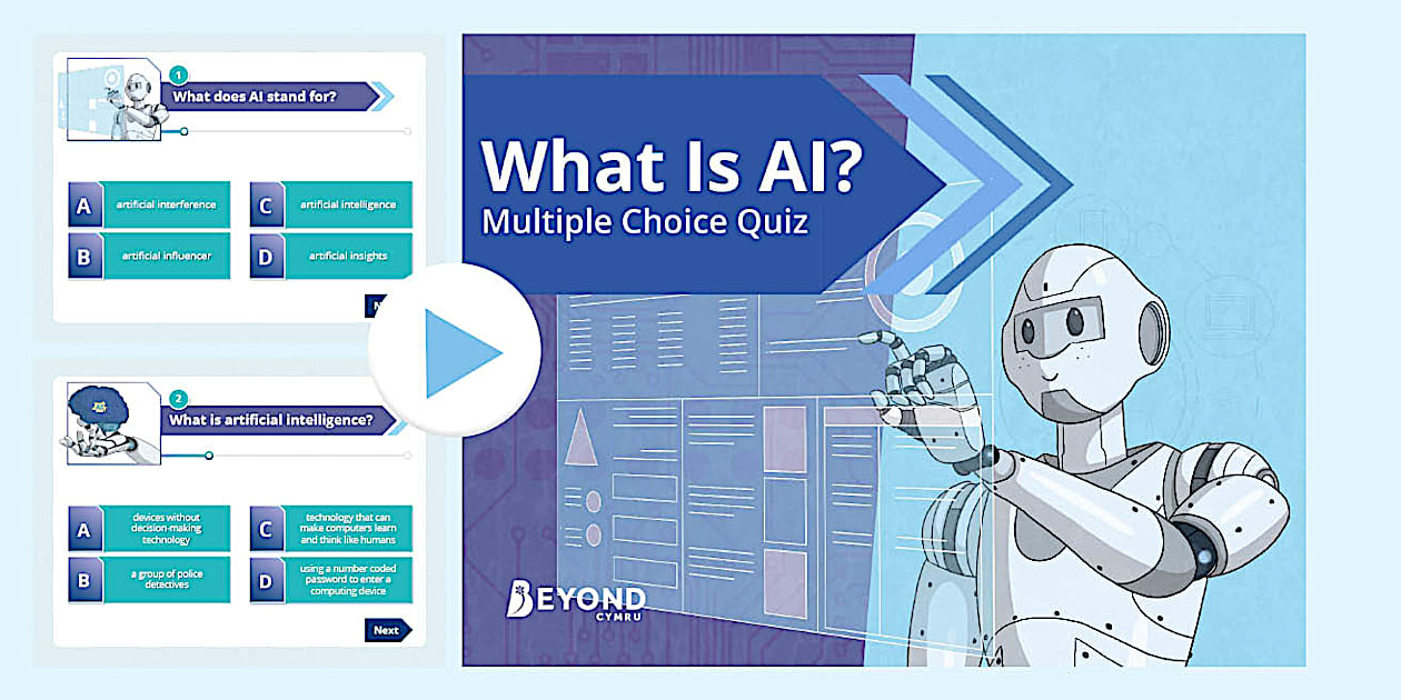 What is AI? Multiple Choice Quiz (teacher made) - Twinkl
