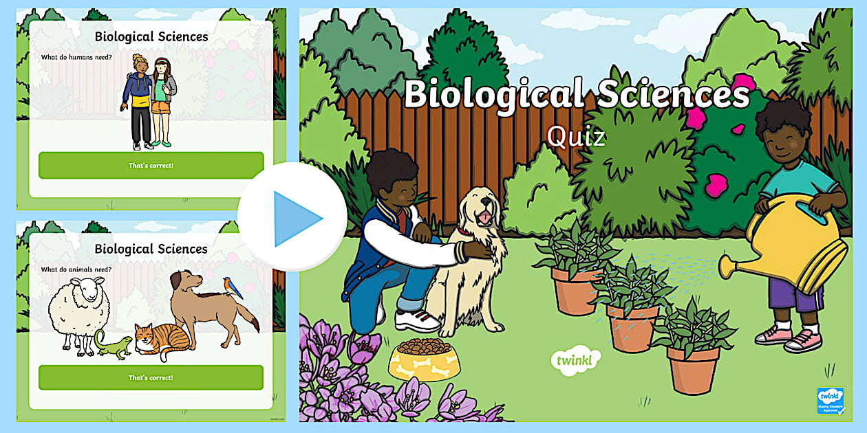 Foundation Year Biological Sciences Quiz PowerPoint - Twinkl