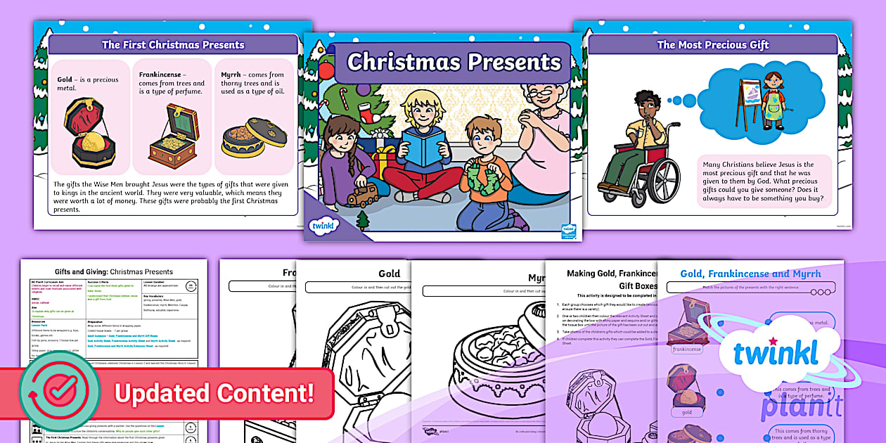 RE: Gifts and Giving: Christmas Presents Year 1 Lesson 6
