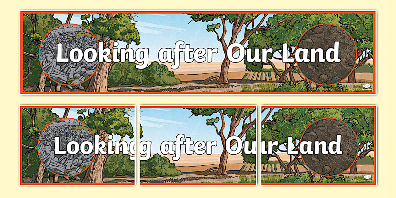 Looking after Our Land Year 4 Integrated Unit Display Banner