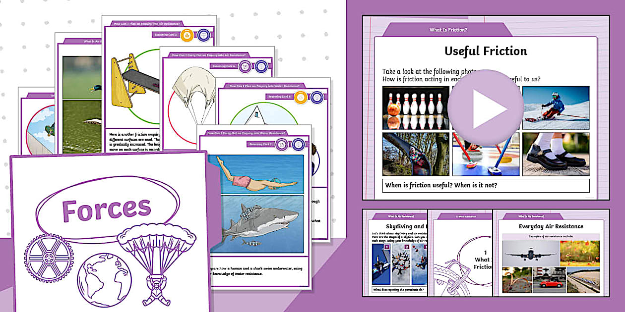 Step into Science: Y5: Autumn: Block 1: Forces: Steps 1 to 9